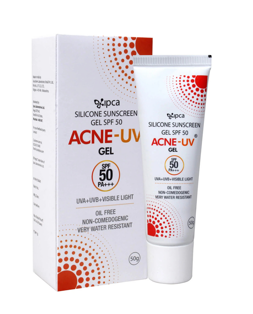 IPCA Acne-UV Gel Sunscreen SPF 50/PA+++ | 50g – bloomrx.in