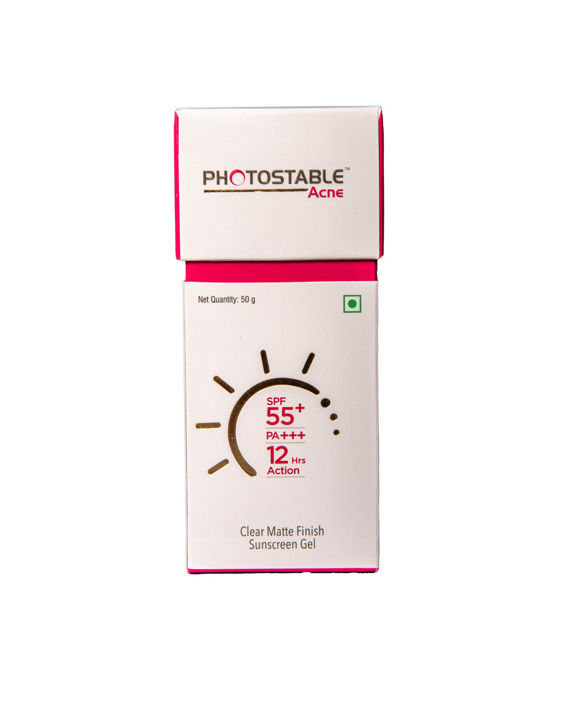 Photostable Acne Sunscreen Gel SPF 55+ PA+++ | 50g – bloomrx.in