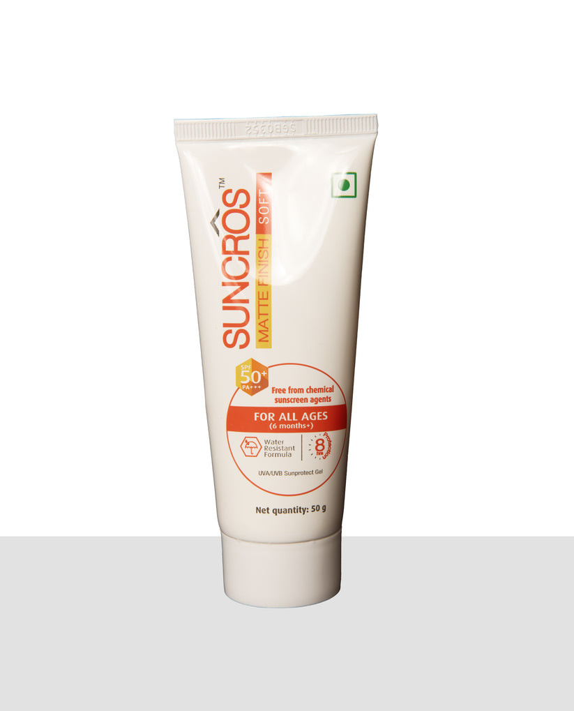Suncros Matte Finish Sunscreen SPF 50+ | 50g – bloomrx.in